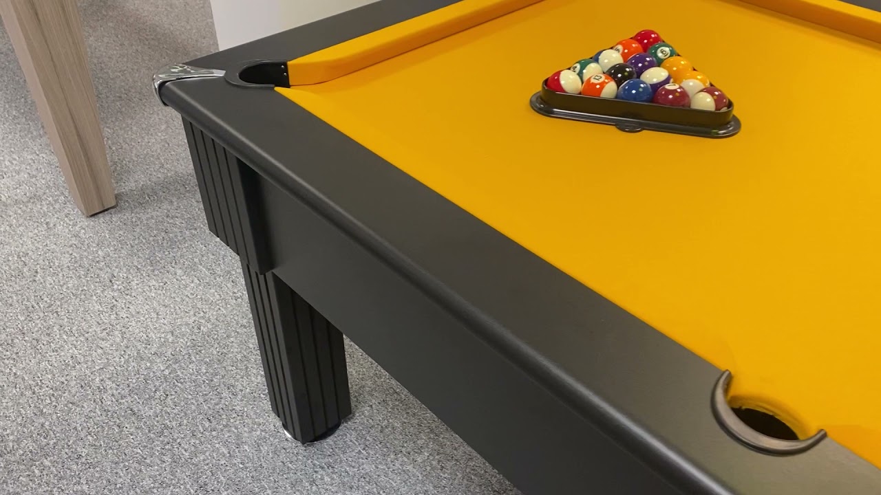 Paris Pool Table - 6ft with Gold Cloth - YouTube