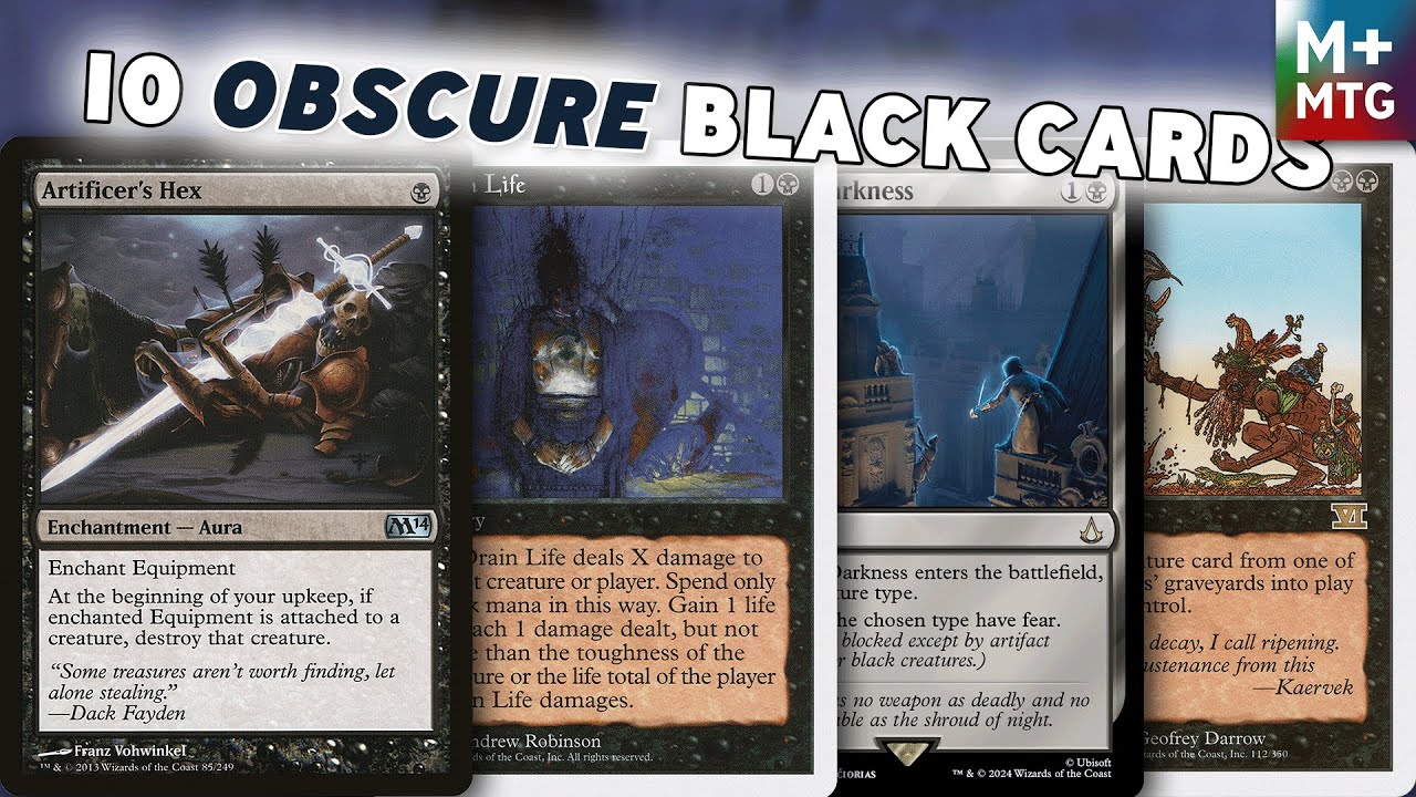 10 Obscure Black Cards That Will Throw Off Your Friends! - YouTube