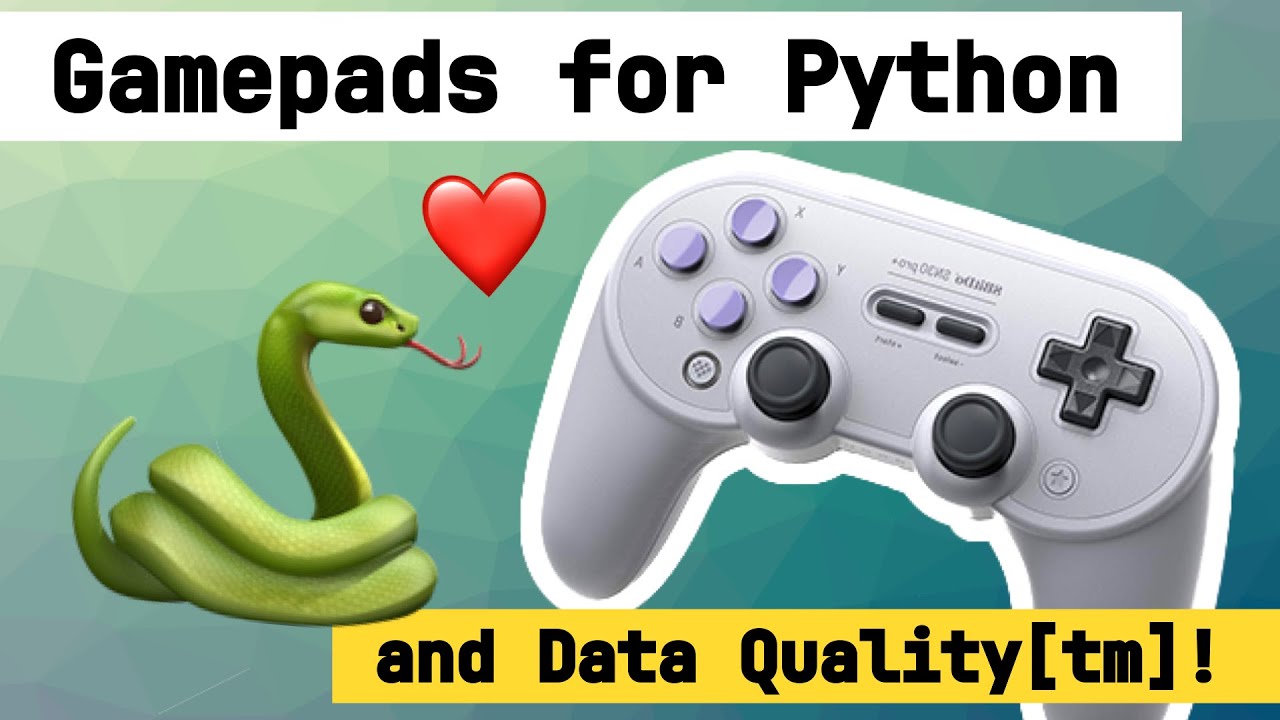 Gamepad support for Python is here! - YouTube
