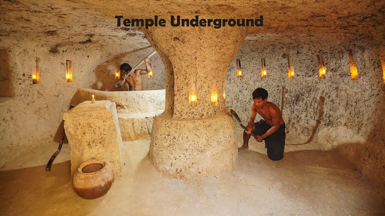 How To Build The Most Temple Underground House And Bath Pool Part 01 ...