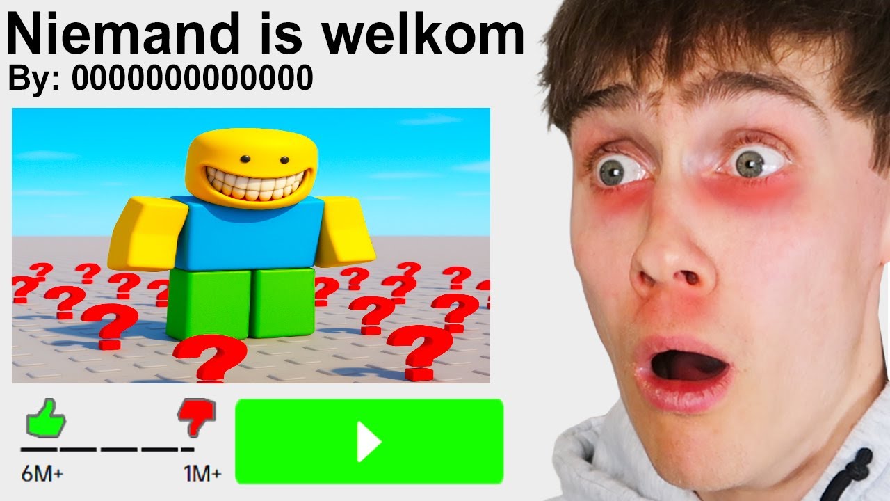 Ik Ben De Eerste Ooit Die Dit Roblox Spel Speelt... - YouTube