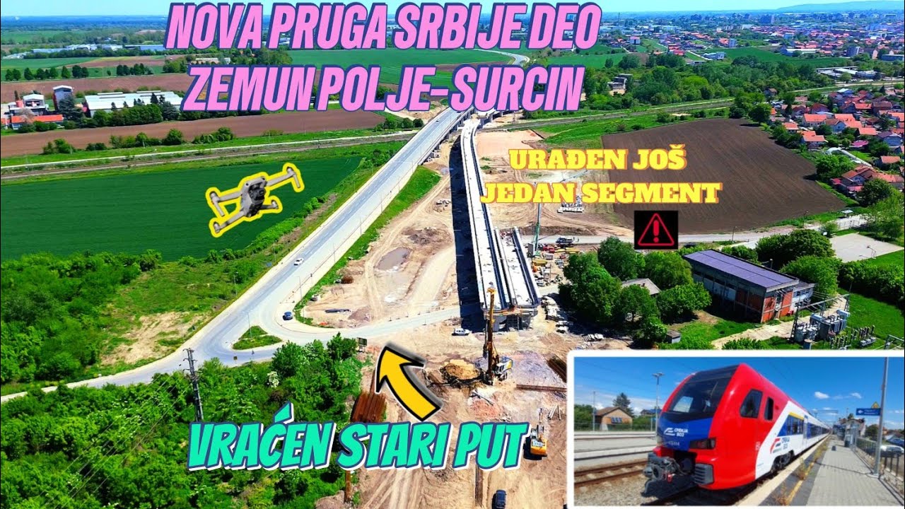 Vraćen stari put ispod pruge,urađen novi segment drugog koloseka Zemun ...