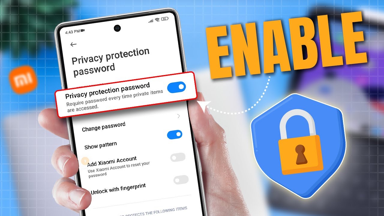 How To Set Privacy Protection Password on Xiaomi Phones | Set App Lock ...