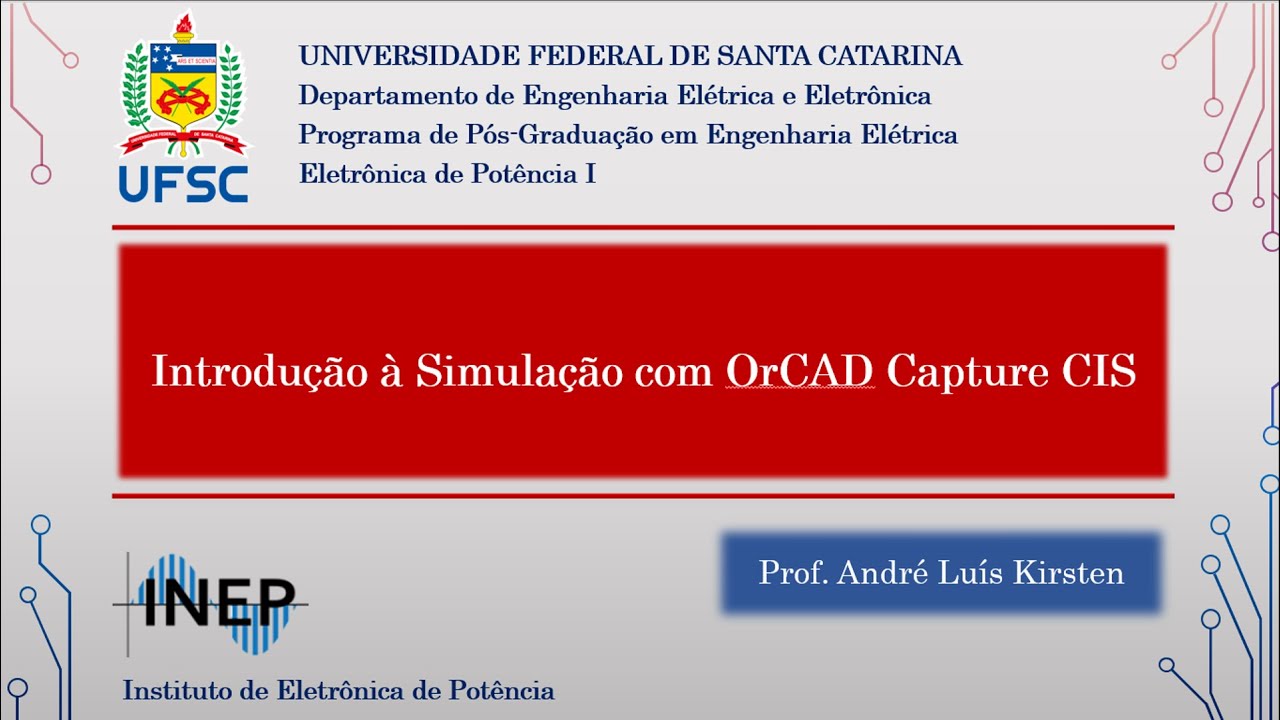 Básico de Simulação com OrCAD Capture CIS - YouTube