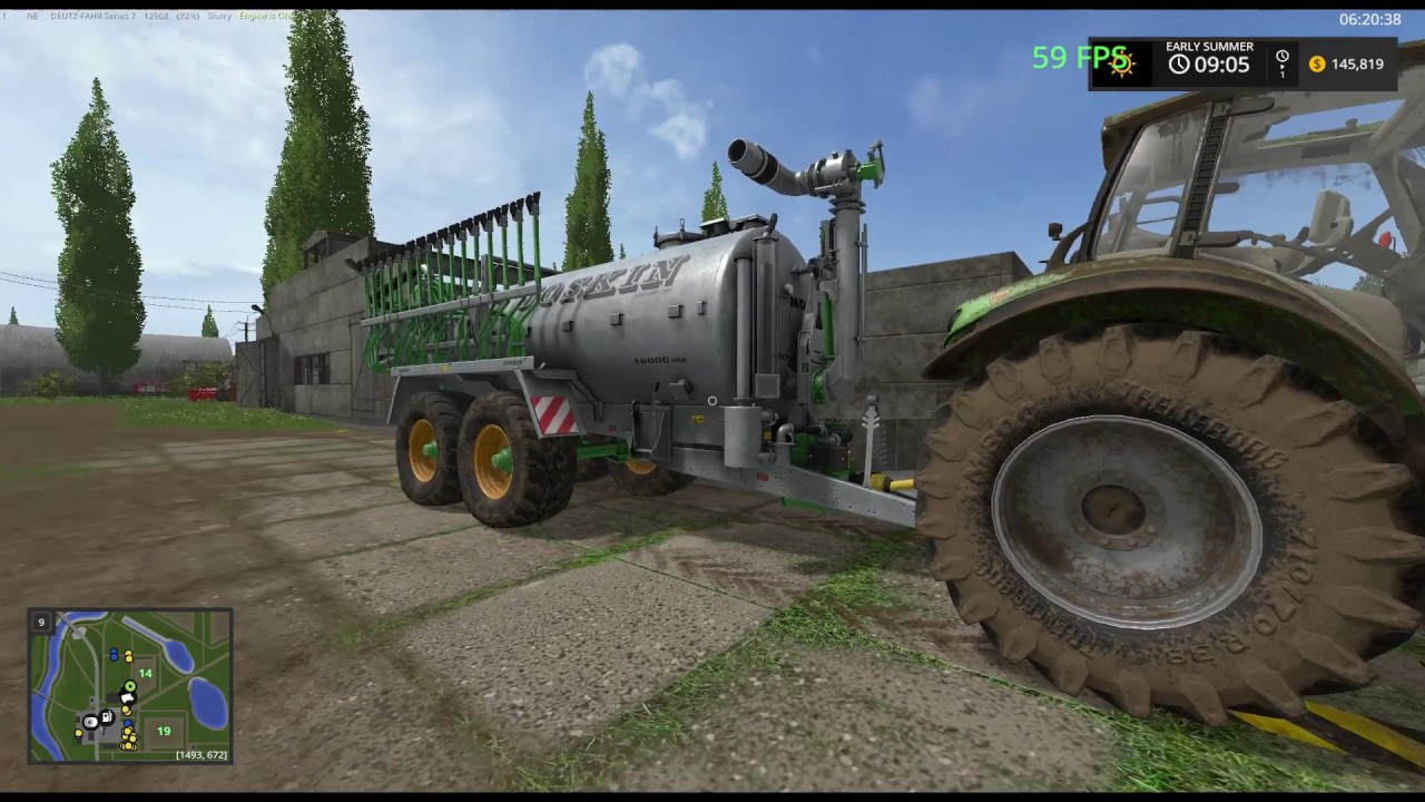Farming Simulator 17 - Sosnovka - Spreading Slurry #FS17 - YouTube