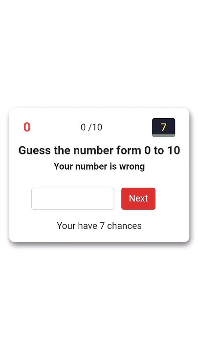 Javascript number guessing game #shorts #viral - YouTube