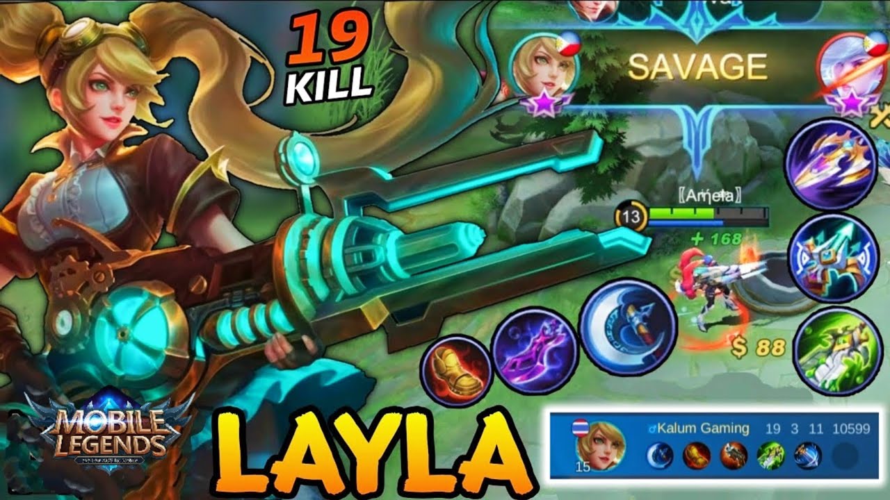 LAYLA GRIL HERO MOBILE LEGENDS - Beautiful and Clever Hero ️‍🔥⚔️💥⚔️ ...