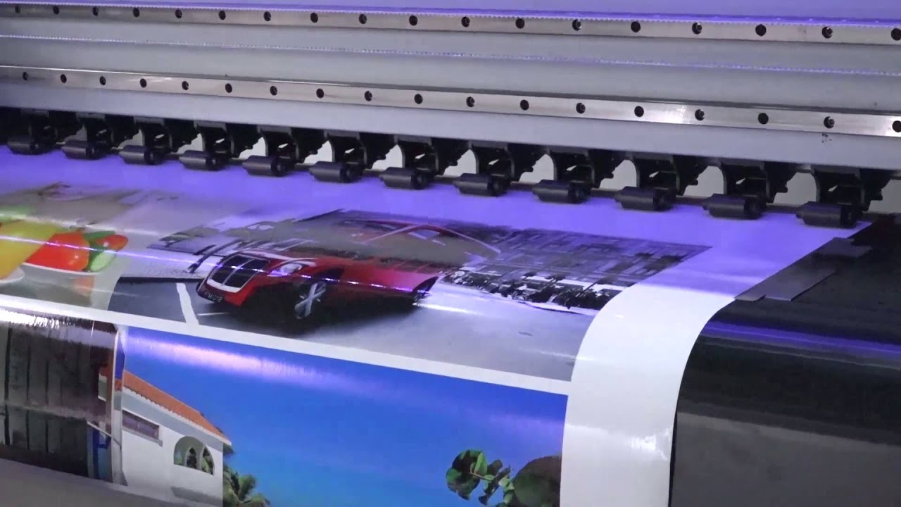 Wit-Color Ultra star 1902 industrial eco-solvent printer - YouTube