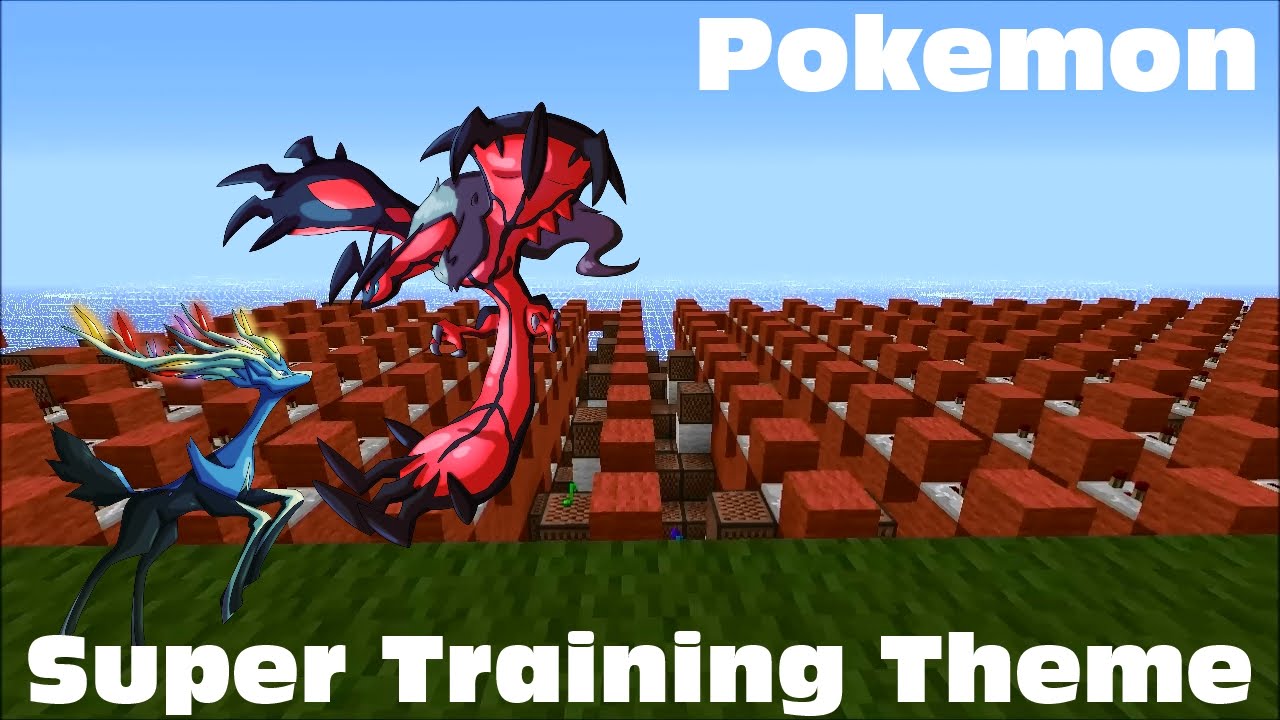 Minecraft Noteblocks - Pokemon Super Training Theme - YouTube