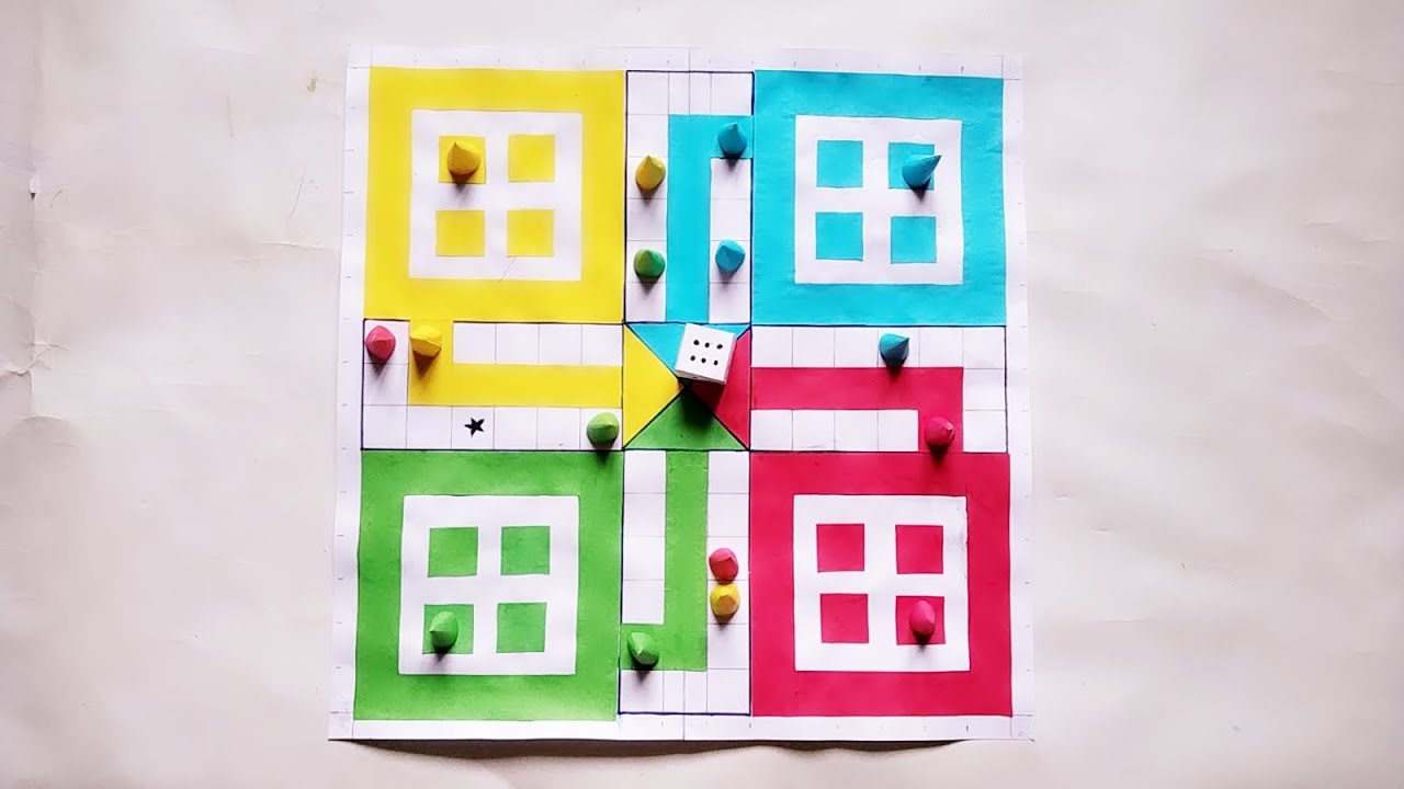 Home made ludo game| DIY ludo board, dice, coins at home|quarantine ...