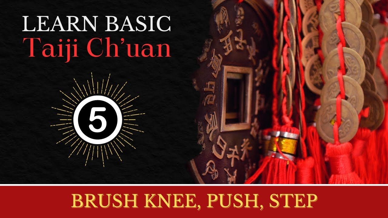 Learn Basic Tai Chi Chuan (Taiji) - Lesson 5: BRUSH KNEE, PUSH STEP. E-Z to learn, step-by step ...