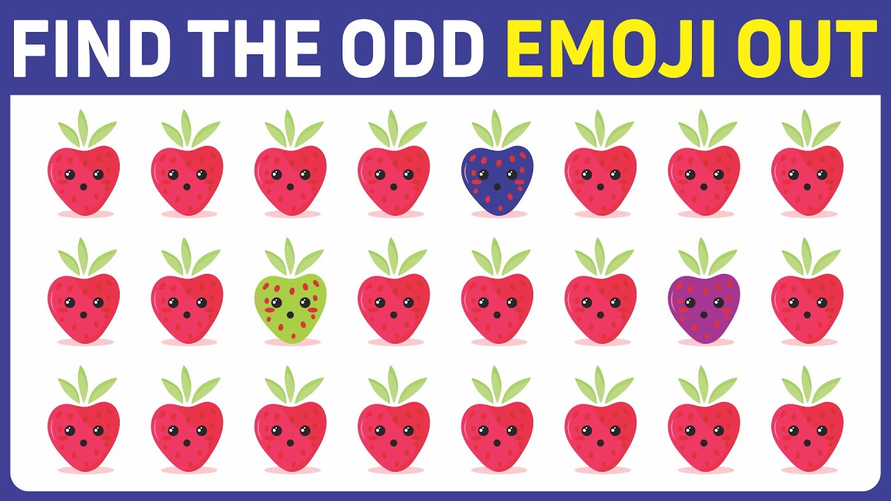 HOW GOOD ARE YOU EYES #110| FIND THE ODD EMOJI OUT | My Odd Show - YouTube