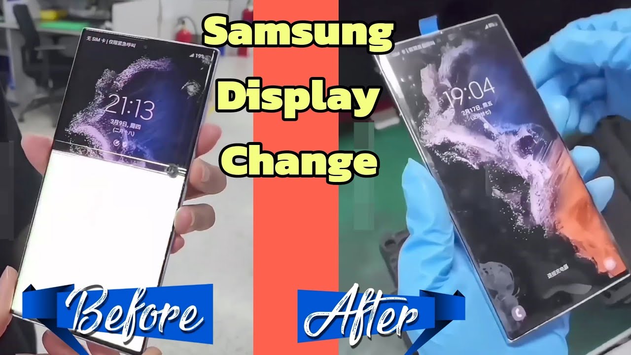 Samsung Display Replacement in Official Service Centre - YouTube