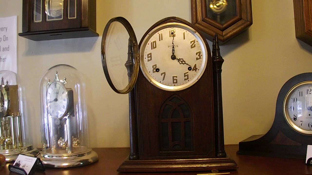 Antique Ingraham Steeple Clock - YouTube