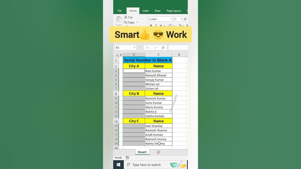 Amazing Excel Trick For Everyone Tips And Tricks Exceltips Tutorial Focusinguide Shorts
