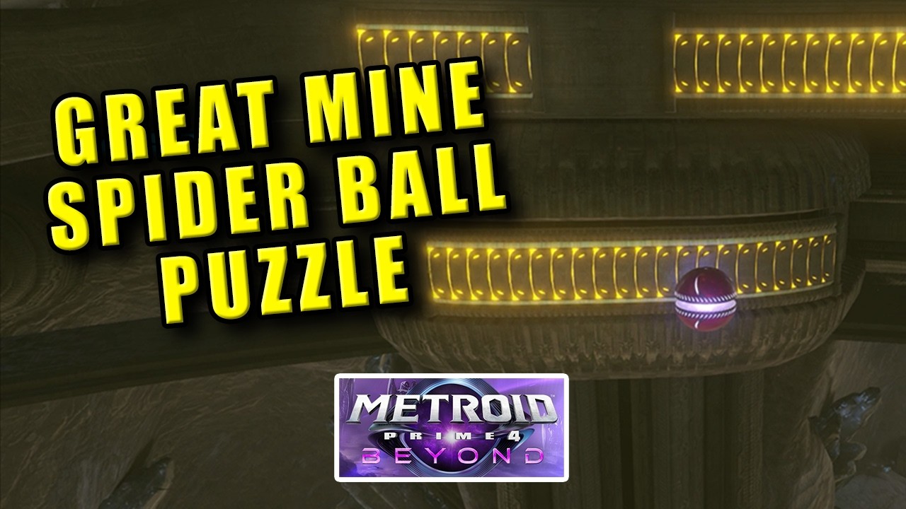 Spider Ball track puzzle in the Great Mine in Metroid Prime 4 Beyond ...