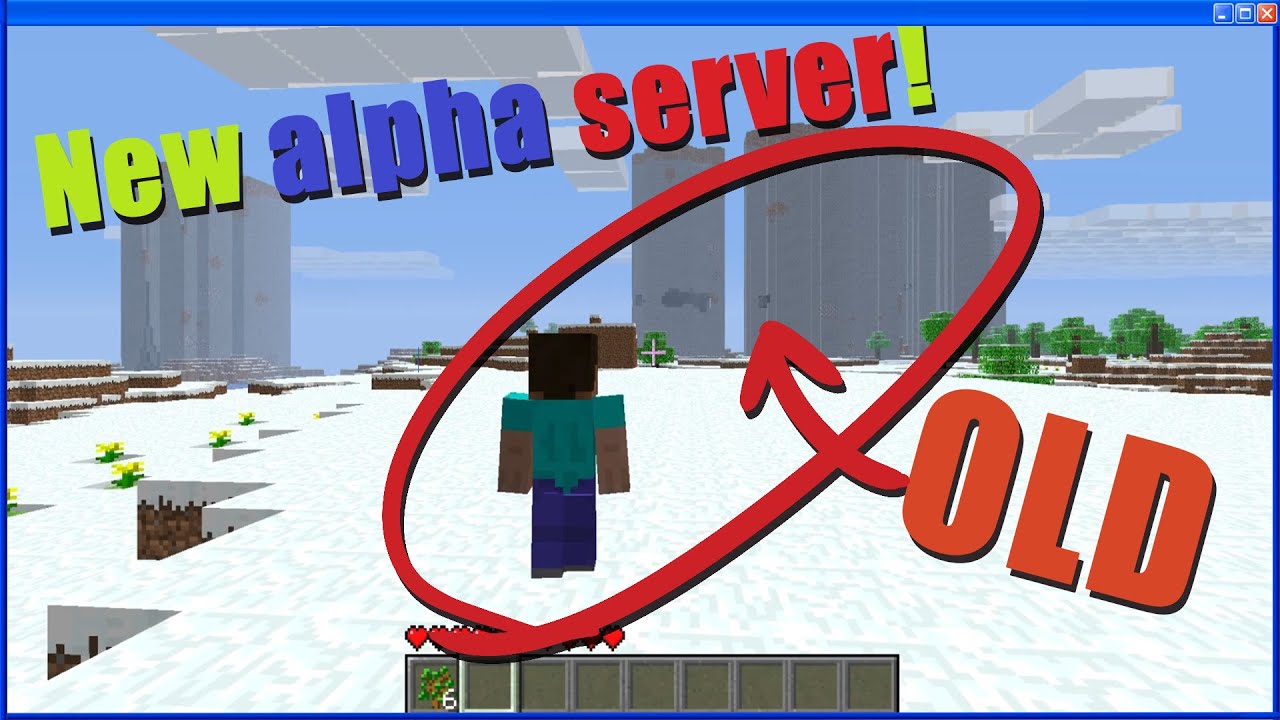Starting a server on minecraft's oldest version - YouTube