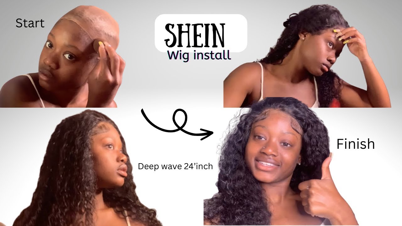 SHEIN WIG INSTALL 24inch *start to finish* ( DETAILED) - YouTube
