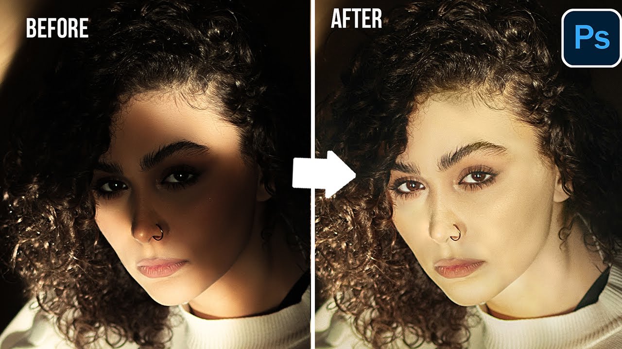 Fast and Easy Way to Recover Face from Deep Shadows in Photoshop - YouTube