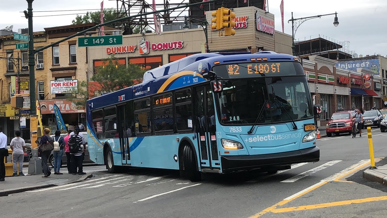(2) & (5) Train Shuttle Bus Action In The Bronx - YouTube