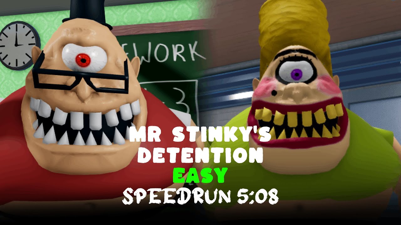 Roblox MR STINKY'S DETENTION Easy Speedrun 5:08 - YouTube