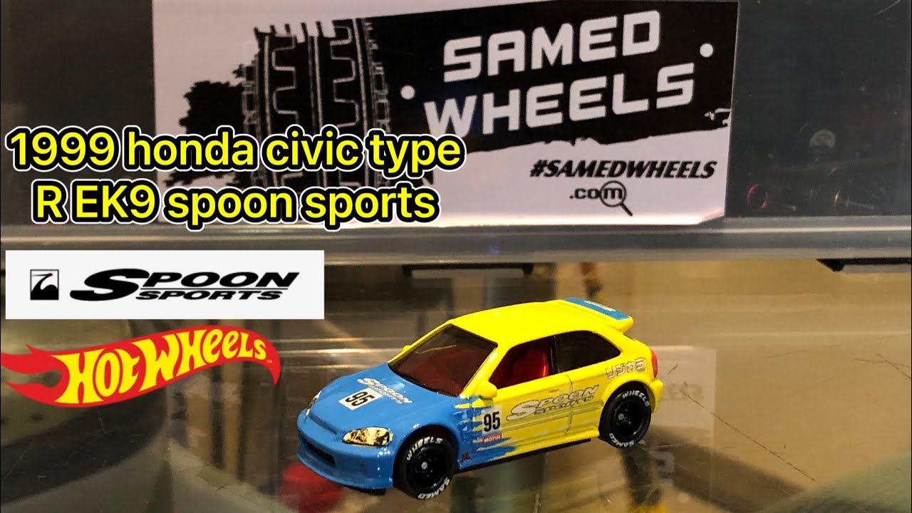1999 Honda civic type R EK9 spoon sports hot wheels #hotwheels # ...
