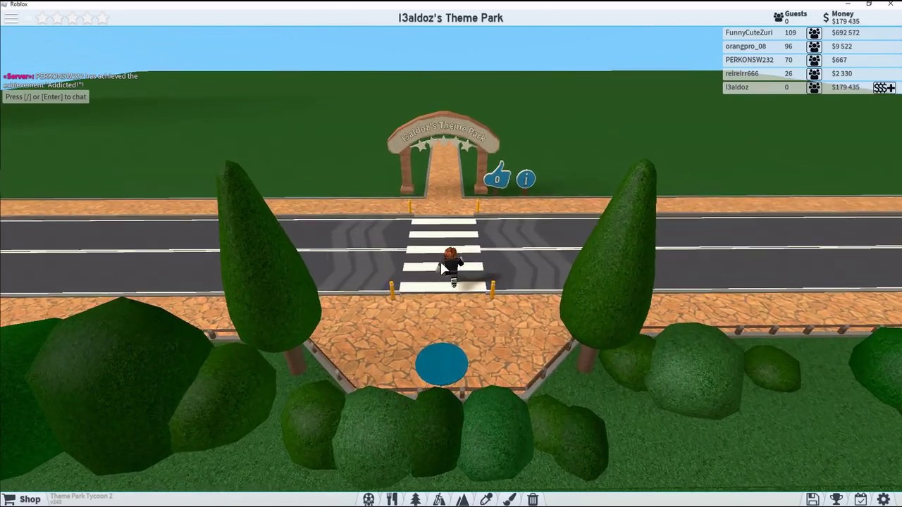 Theme Park Tycoon 2|| ROBLOX|| Building Cool Roller Coasters Under ...