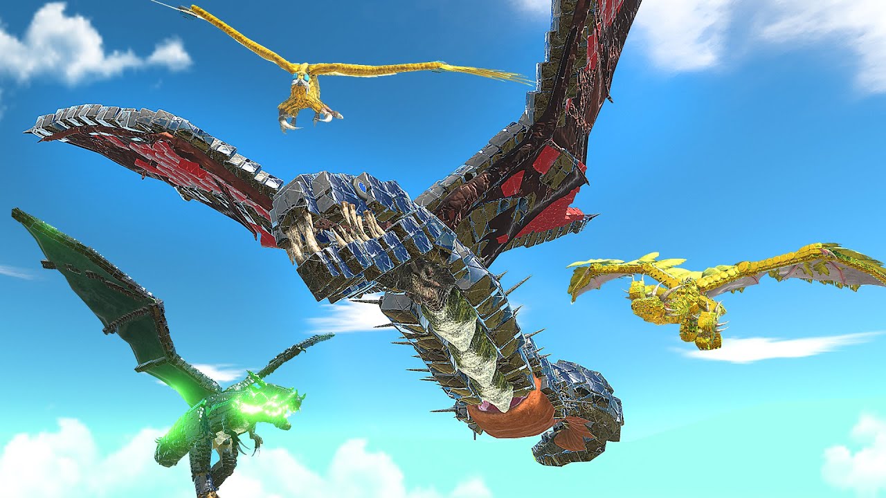 I Made Every Flying DRAGON Fight and This Happened - Animal Revolt ...