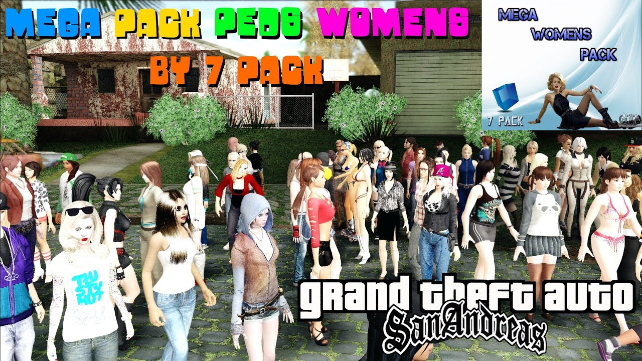 GTA NOVO PACK DE PEDS WOMENS SKINS (Pedestres) PARA GTA SA FULL HD ...