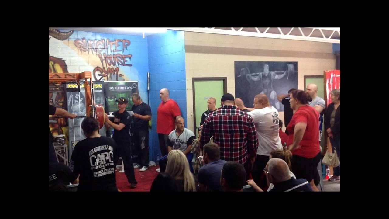 Wayne Howlett 410kg @123kg b/w (single ply) - YouTube