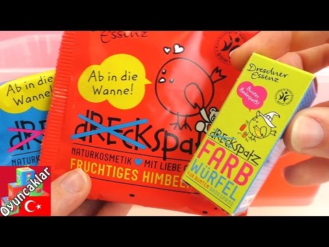 3 Tinti ve 3 Dreckspatz Banyo Ürünleri Karıştırıyoruz - Banyo Suyu Rengarenk Oluyor - Harika Oyuncak