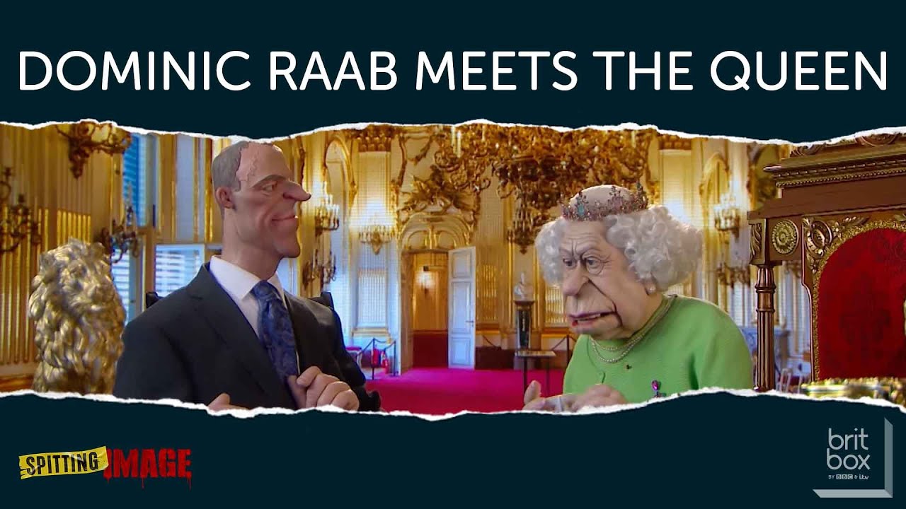 Dominic Raab Meets The Queen | Spitting Image on BritBox - YouTube