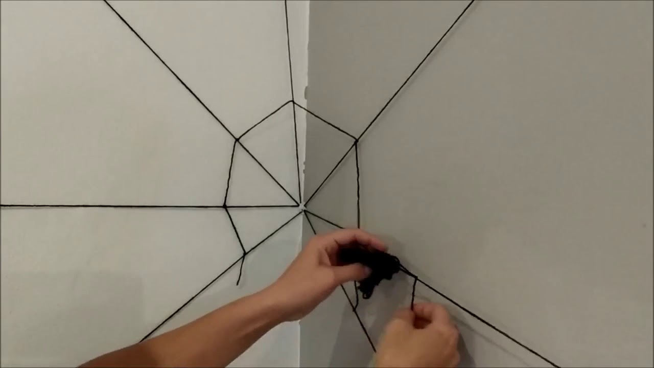 Halloween Хеллоуїн павутина Diy як зробити декоративну павутину своїми