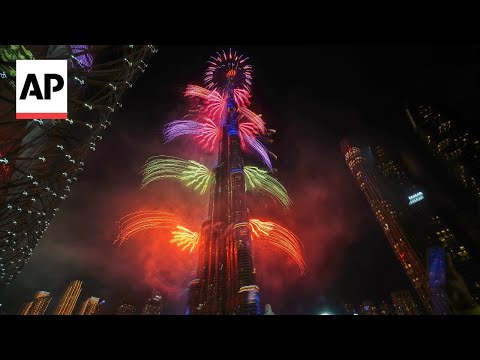 New Year 2026 fireworks in Dubai, Paris, London and around the globe