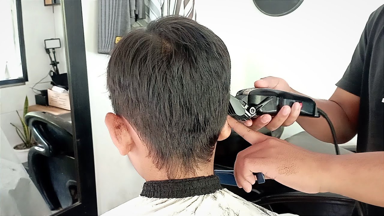 Tutorial potong rambut mudah banyak diminta oleh remaja pola rendah ...