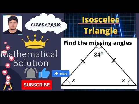 How do you solve an isosceles triangle problem? - YouTube