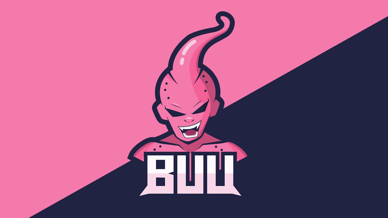 Kid Buu - Logo Speed Art - YouTube