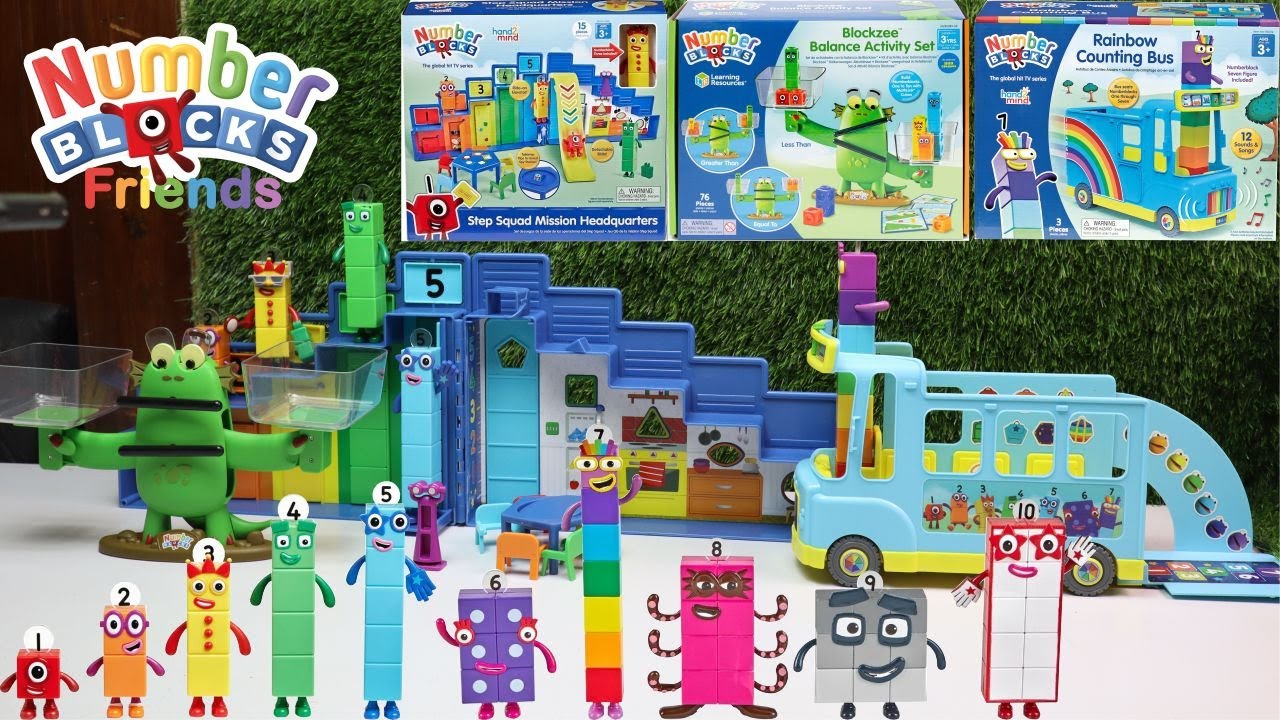Unboxing Numberblocks Step Squad Mission Headquarters,Blockzee Balance ...