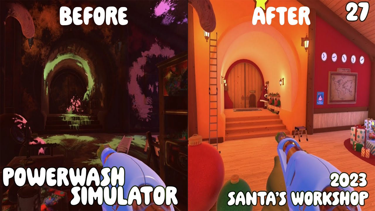 PowerWash Simulator | Seasonal Job | Santa's Workshop 2023 | Part 27 ...