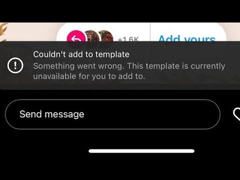 Fix couldn't add to template something went wrong. this template is ...