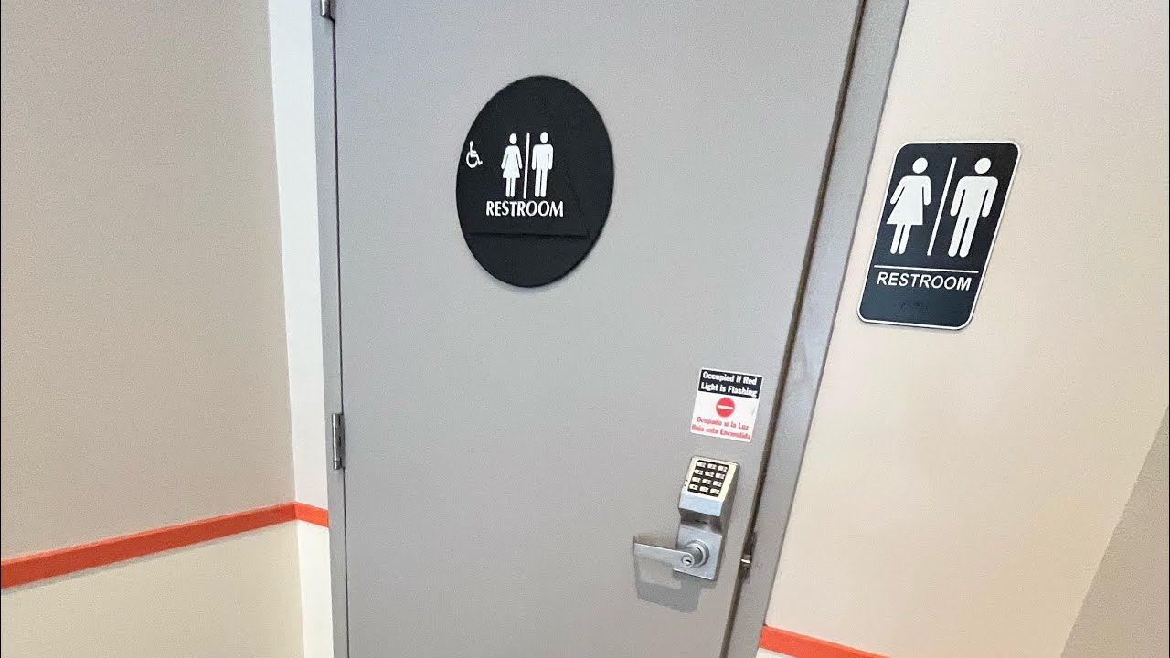 1,480. Coffee Bean Unisex Restrooms with Tank and Flushometer Toilets ...