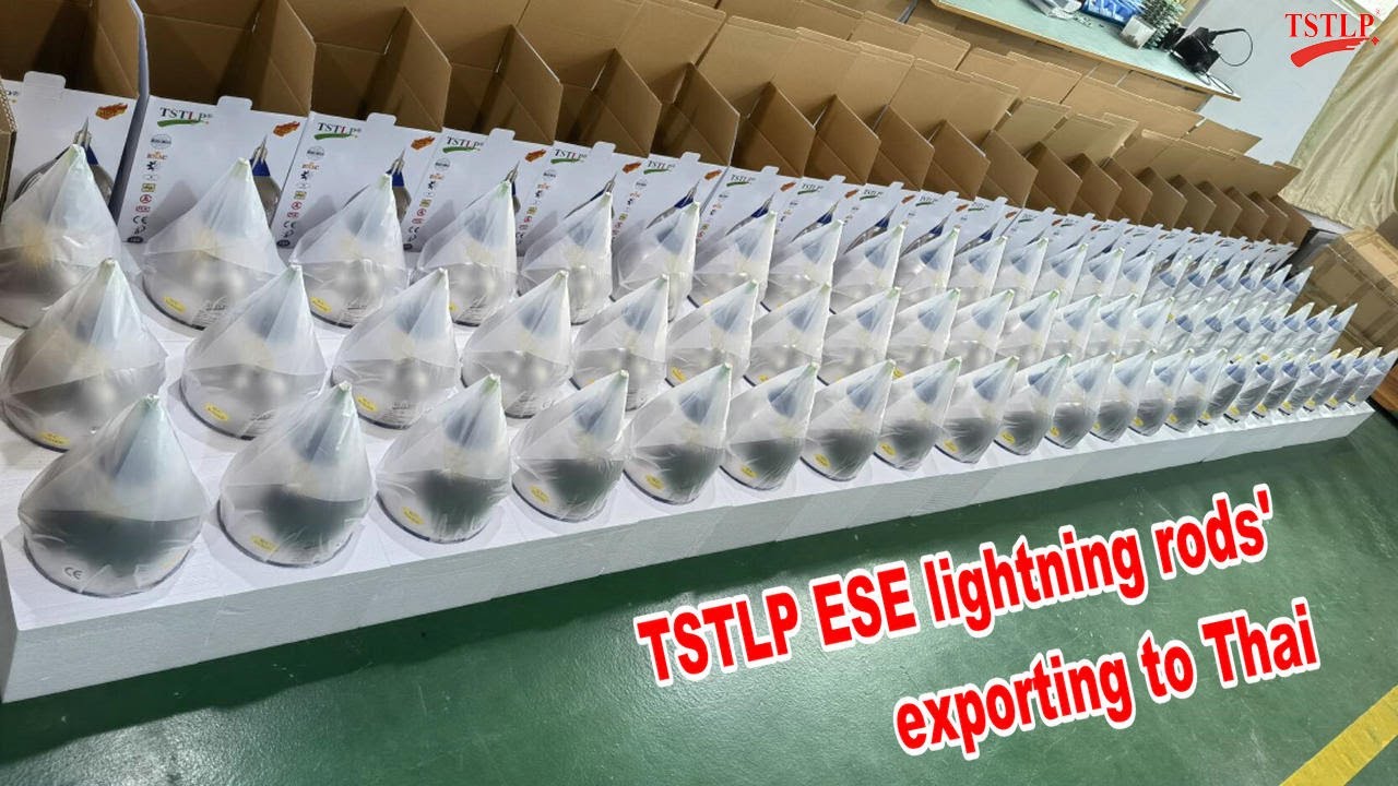 TSTLP Active ESE lightning Rod for exporting to BKK Partner - YouTube