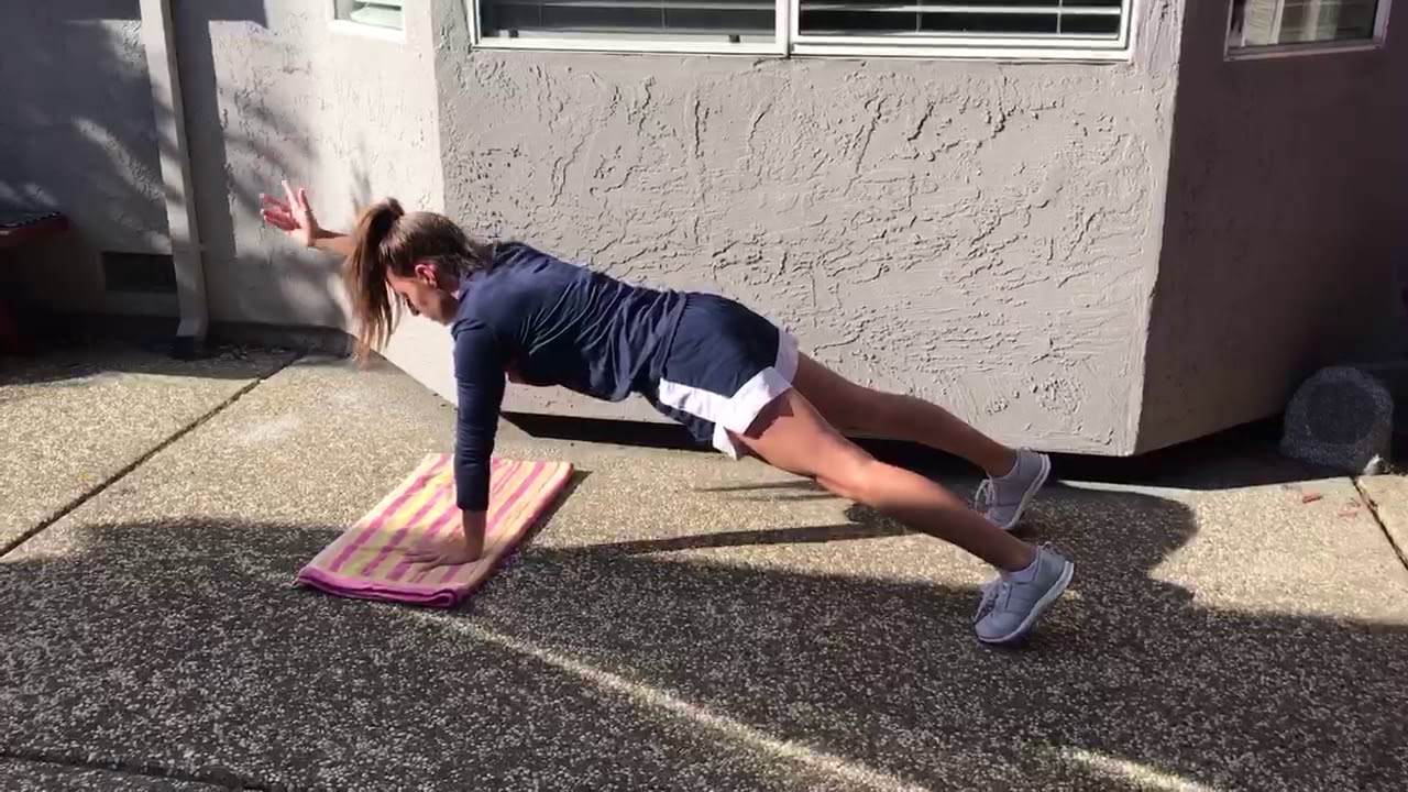Plank with arm reach - YouTube