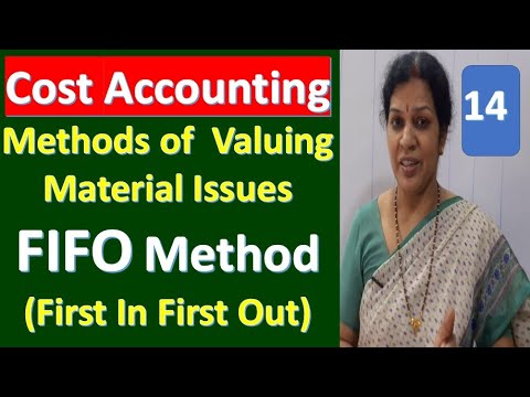 14. Methods of Valuing Material Issues - "FIFO Method(First In First ...