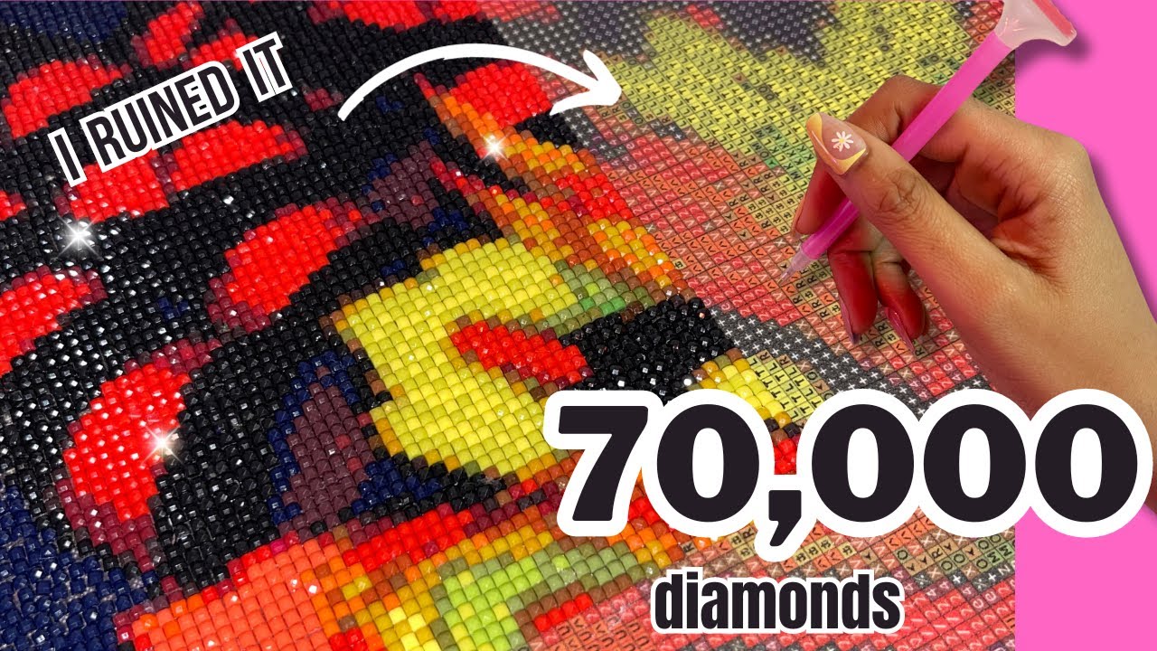 The Biggest Mistake I Made with My First Large Diamond painting Canvas ...