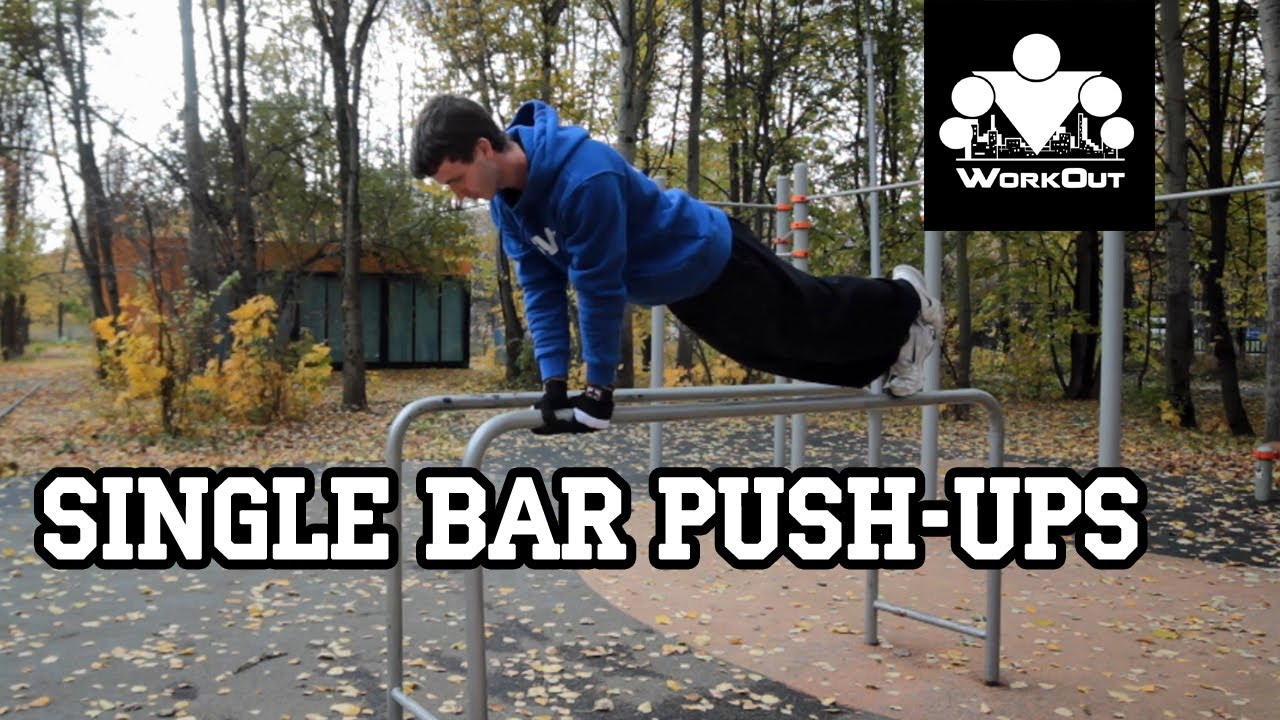 Single Bar Push-Ups - YouTube