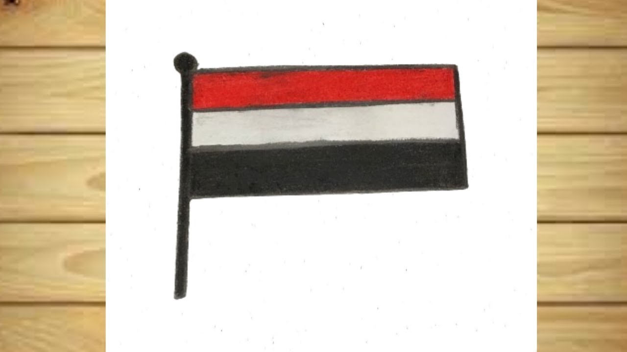 How to draw yemen flag | National flag of yamen - YouTube