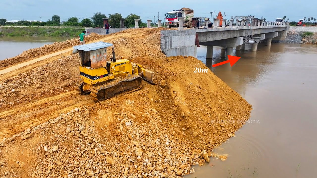 Just Updated New Bridge Across The River Almost Done | Techniques Build ...