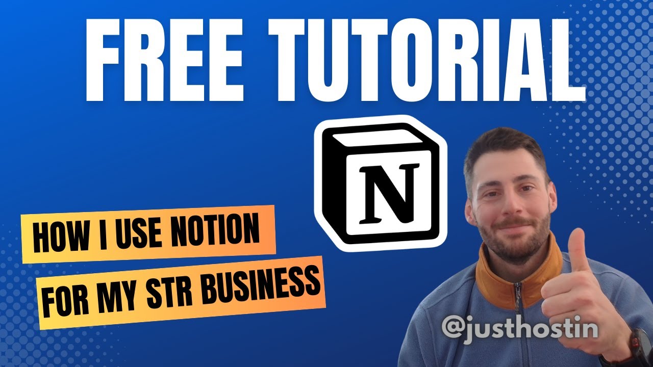 FREE TUTORIAL: NOTION FOR STR MANAGEMENT - YouTube