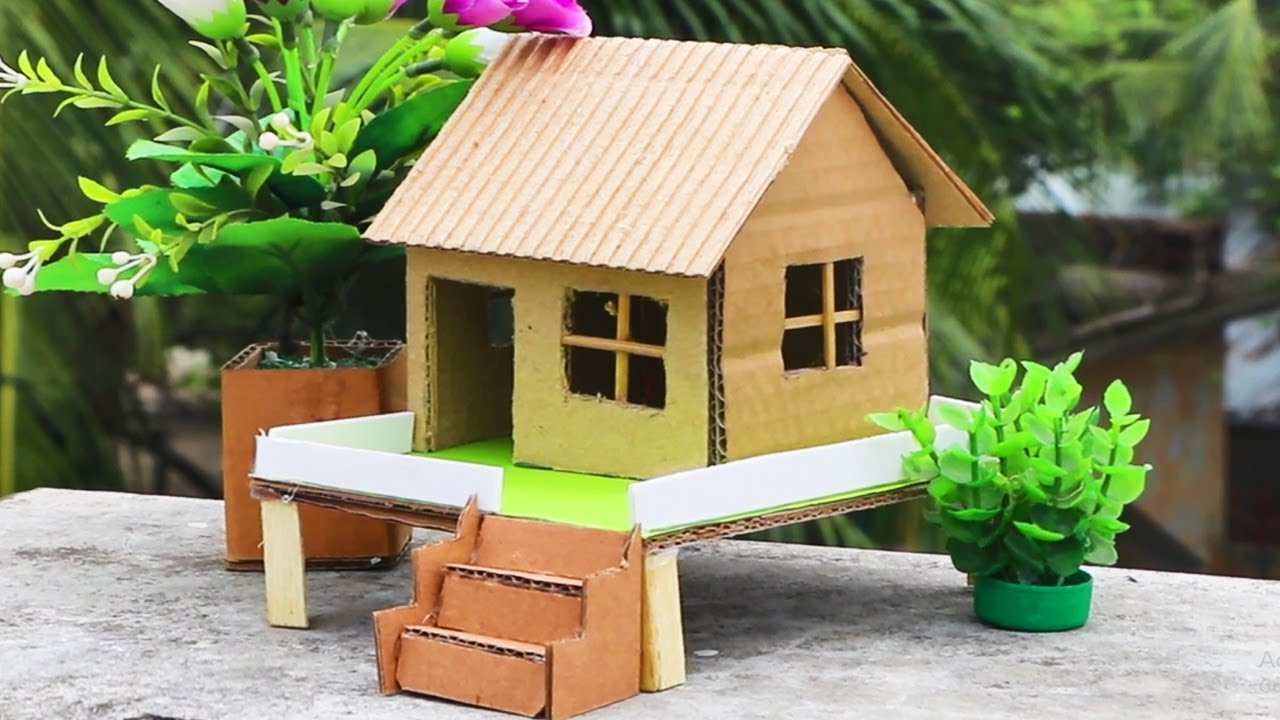 How to Make Amazing Kids House from Cardboard - YouTube